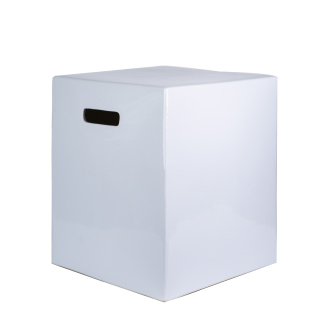 Hampton Square Porcelain Garden Stool
