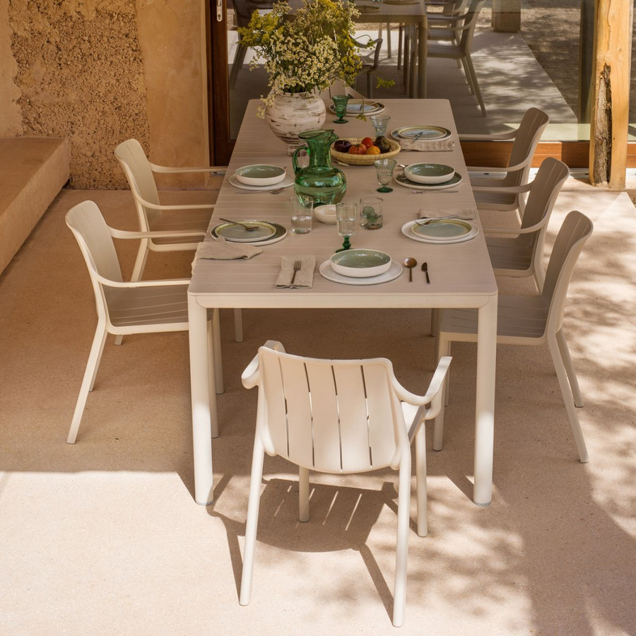 Outdoor Dining Set | Italian Tevere Table & Tiberina Chairs