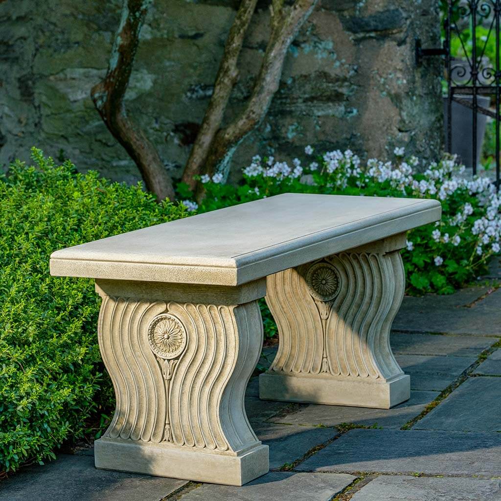 Neo Classic Bench - Cast Stone