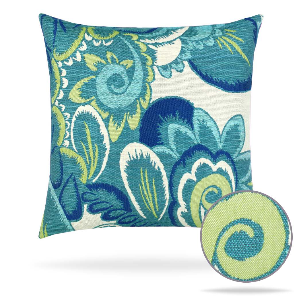 Floral Wave | Sunbrella Outdoor Pillow