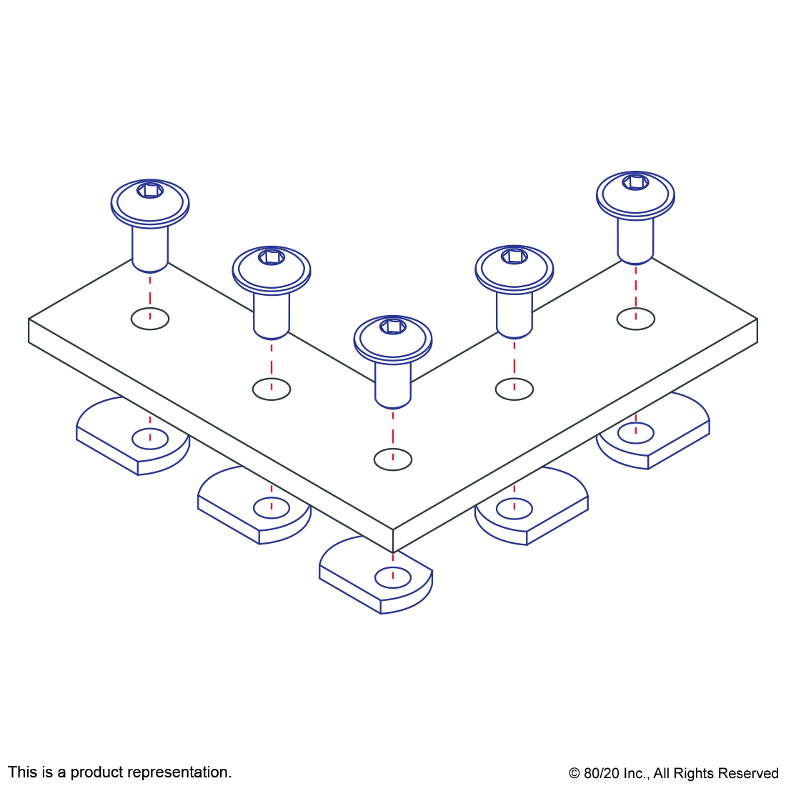 4081 | 10 Series 5 Hole - "L" Flat Plate | CPI Automation