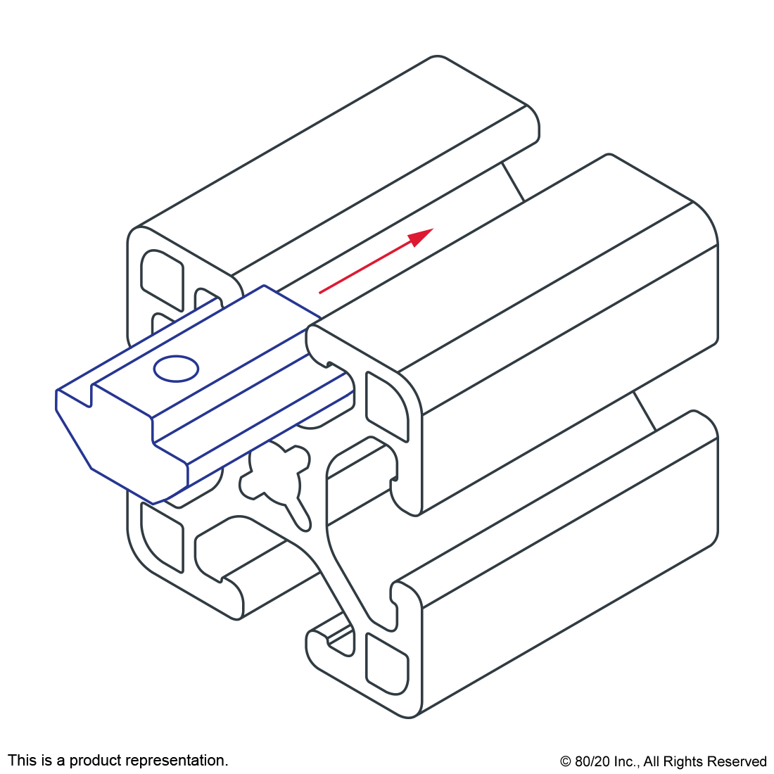 13050 | M4 Self-Aligning Slide-in T-Nut with Ball Spring | CPI Automation