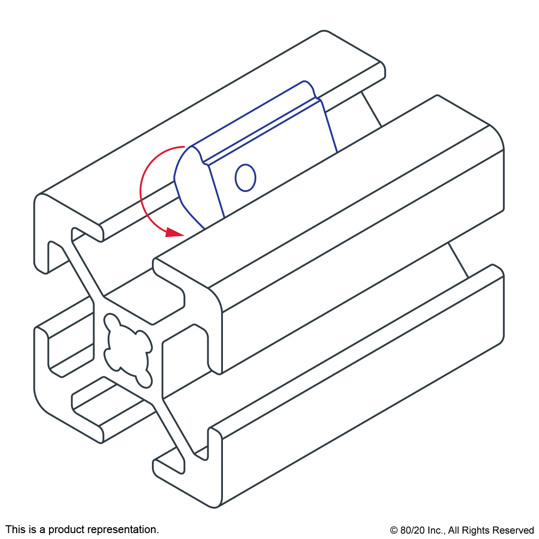 13028 | M5 Self-Aligning Roll-in T-Nut with Ball Spring | CPI Automation