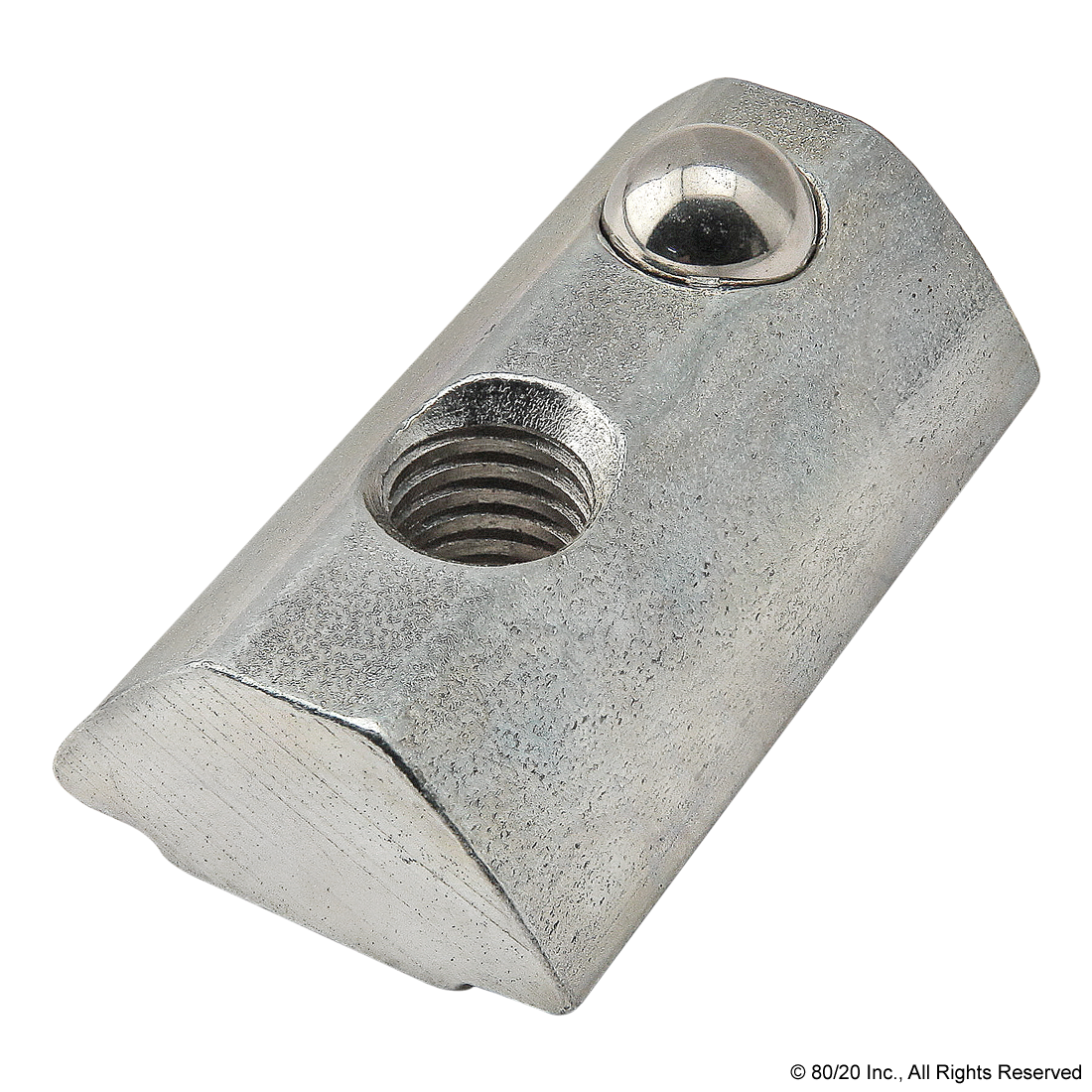 13039 | 10-32 Self-Aligning Roll-in T-Nut with Ball Spring | CPI Automation