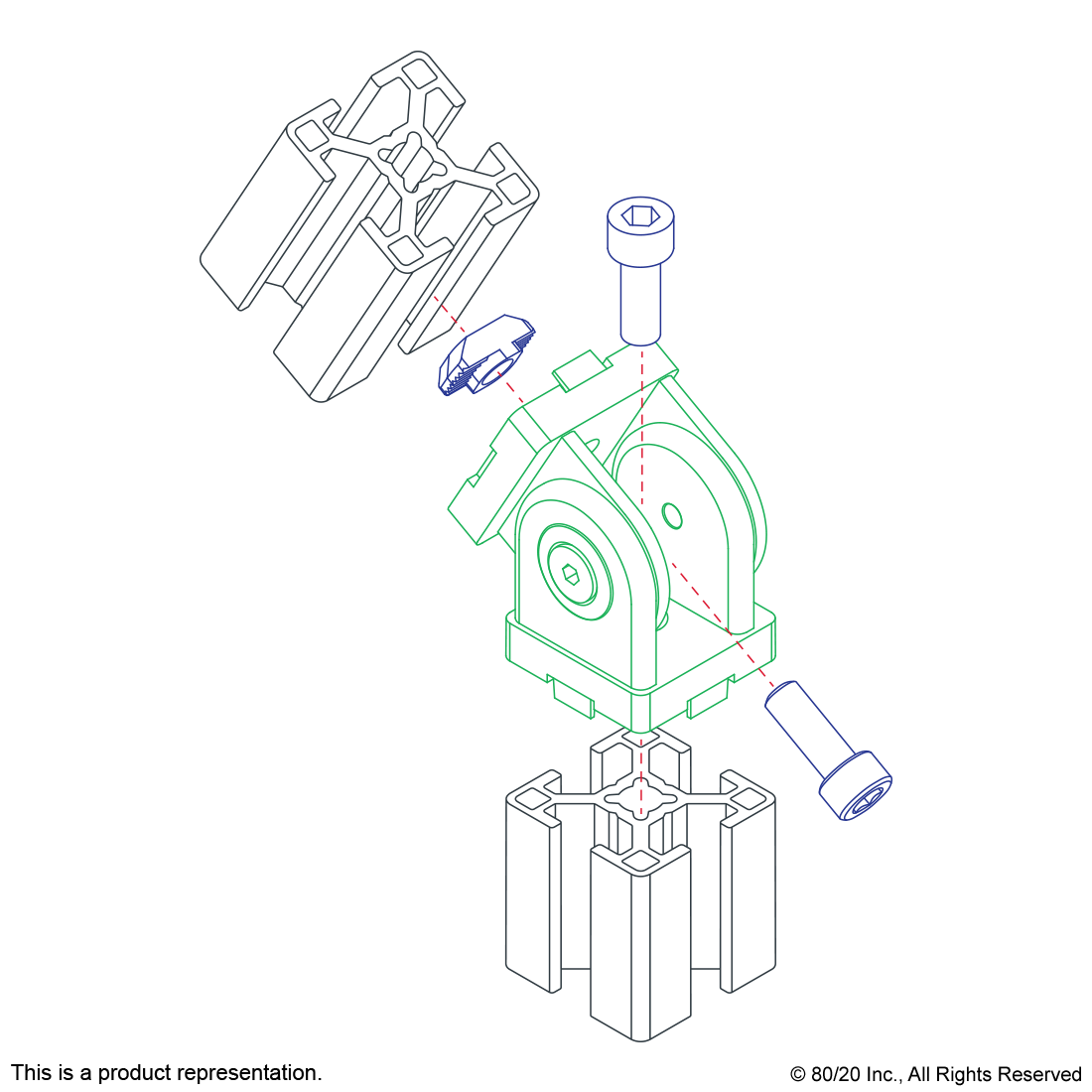14011 | 10 & 25 Series 2 Hole - Pivot Joint | CPI Automation