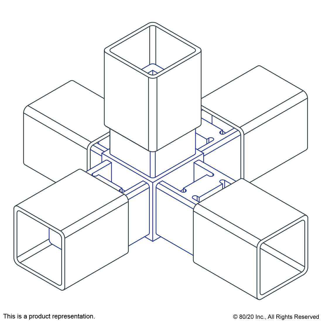 9180 | 5 Way - Junction Connector | CPI Automation