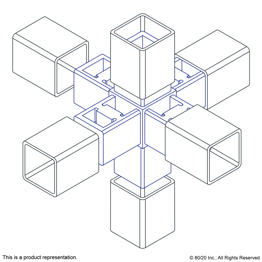 9190 | 6 Way - Junction Connector | CPI Automation