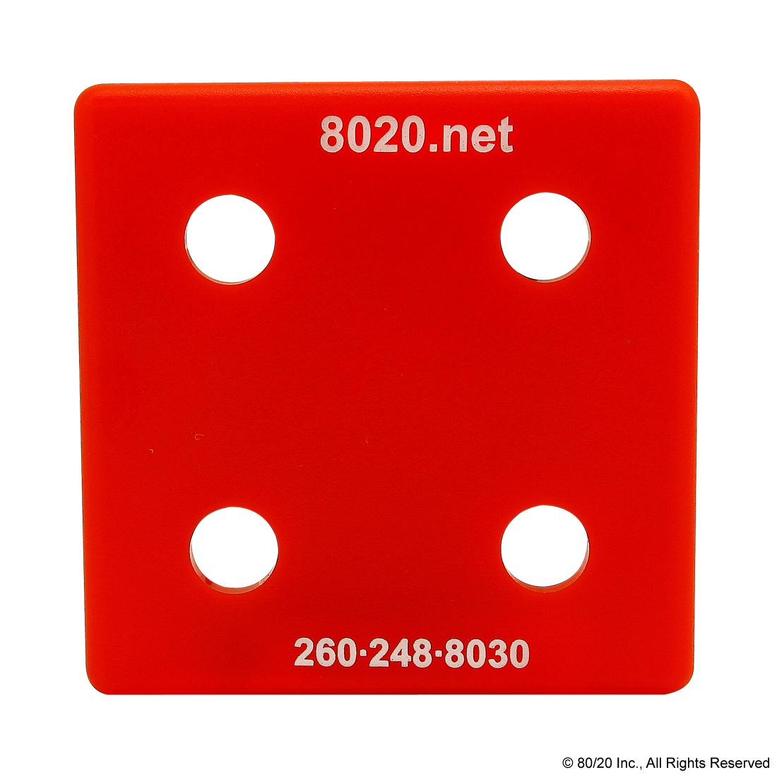 2050RED | 15 Series End Cap with Push-In Fastener | CPI Automation