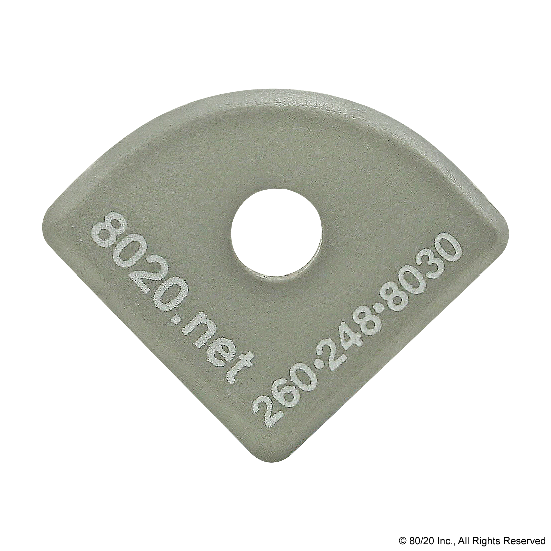 2035GRA | 15 Series End Cap with Push-In Fastener | CPI Automation