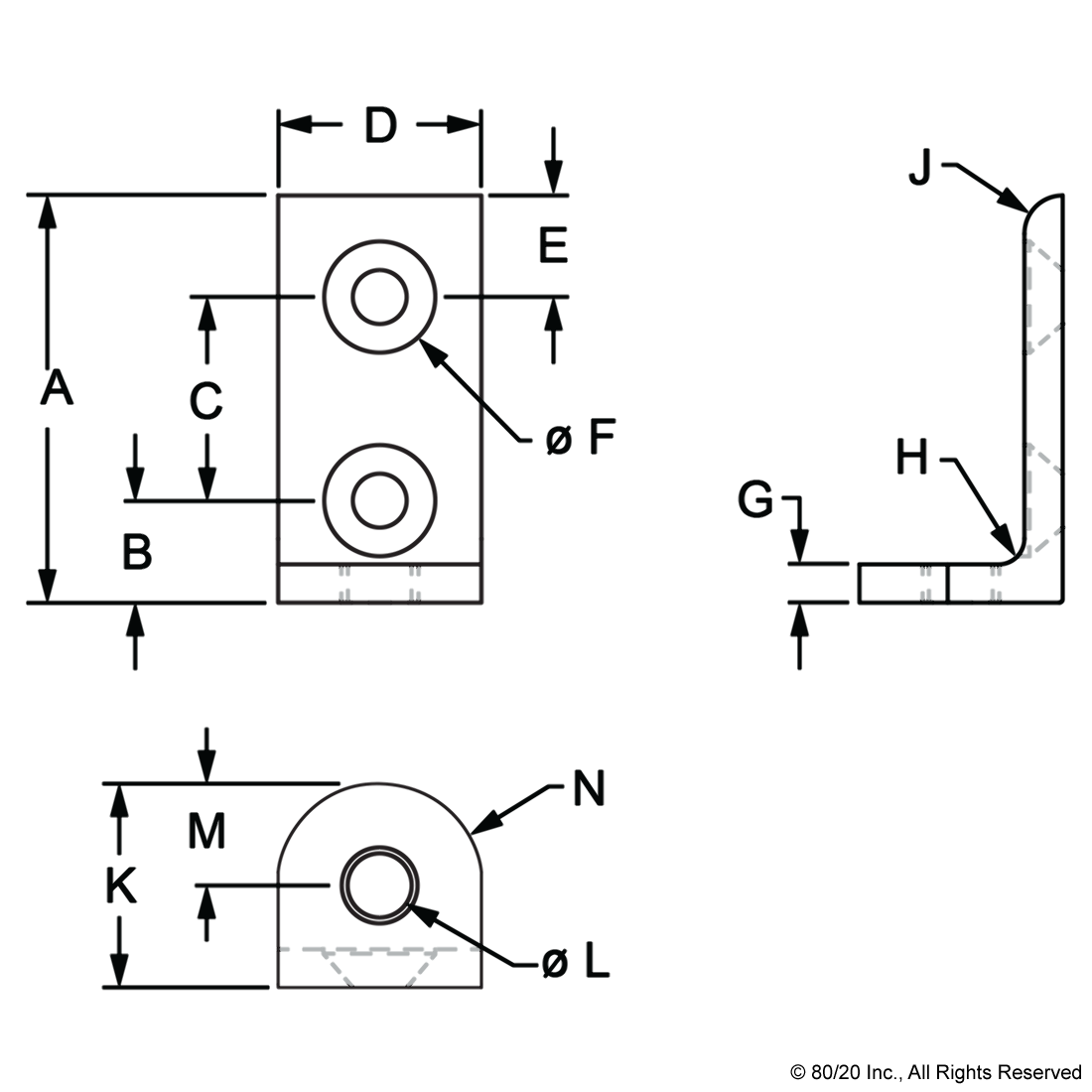 4343-Black | 15 Series "L" Dynamic Pivot Arm | CPI Automation
