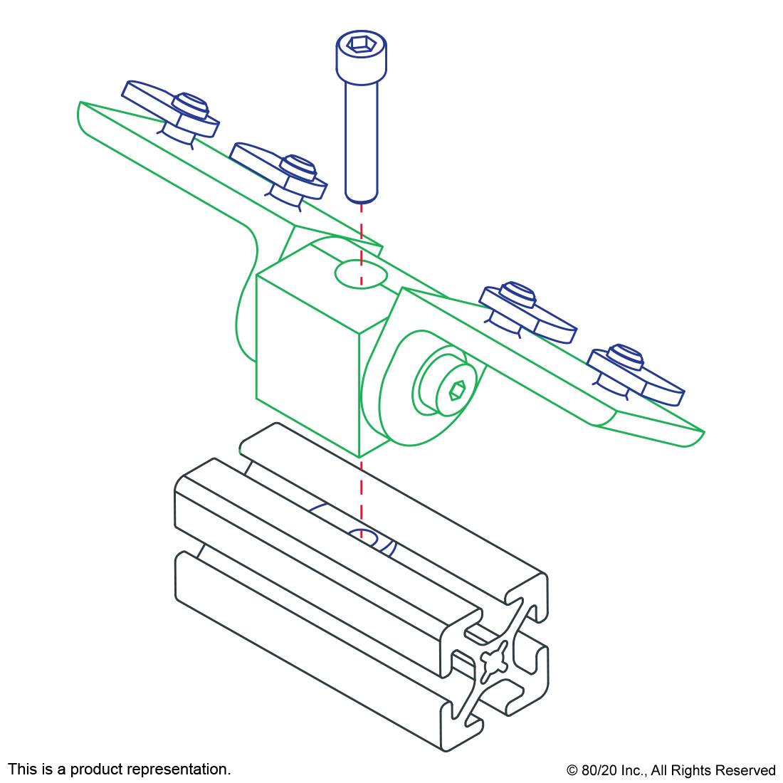 25-4032 | 25 Series Right Angle 90 Degree Dynamic Pivot Assembly with ...