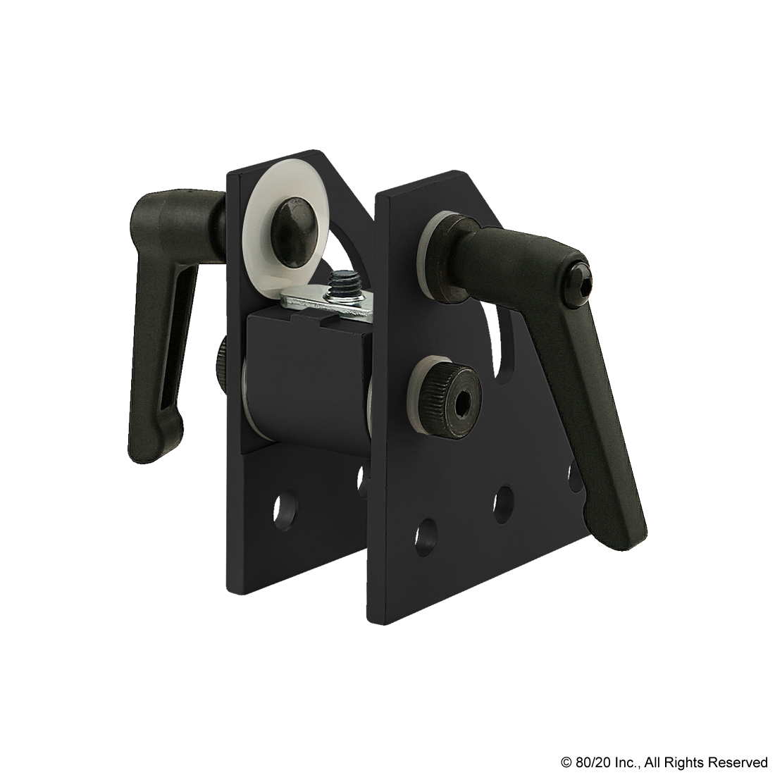 25-4116-Black | 25 Series 90 Degree Double Pivot Bracket Assembly with ...