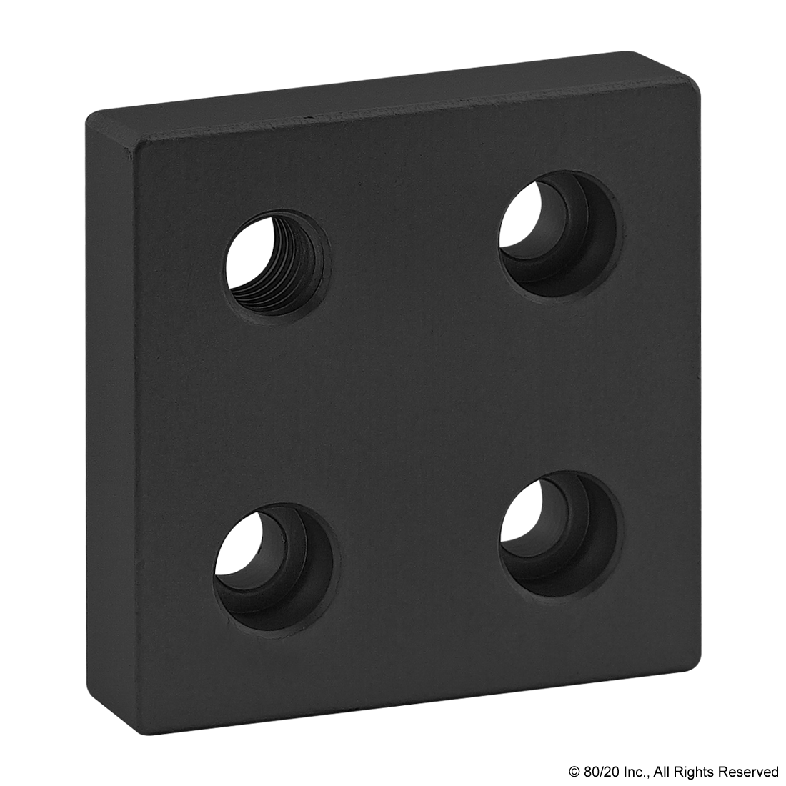 2142-Black | 10 Series 4 Hole - Offset Tap Base Plate: 2.00" x 2.00 ...