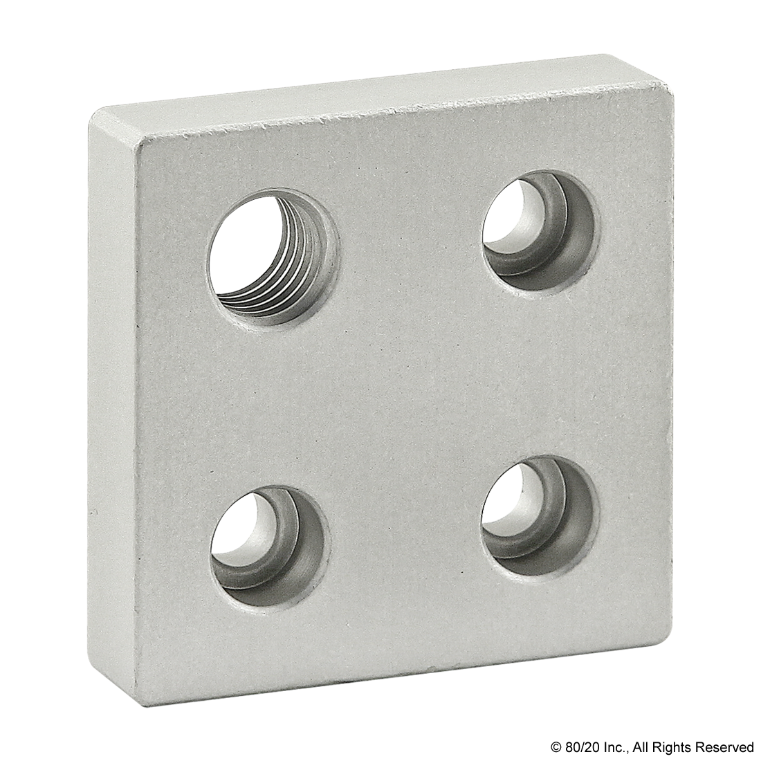 2363 | 10 Series 4 Hole - Offset Tap Base Plate: 2.00" x 2.00" with 1/2 ...
