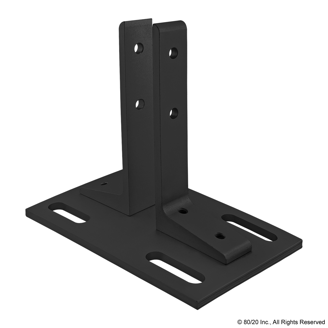 25-2380-Black | 25 Series Floor Mount Base Plate | CPI Automation