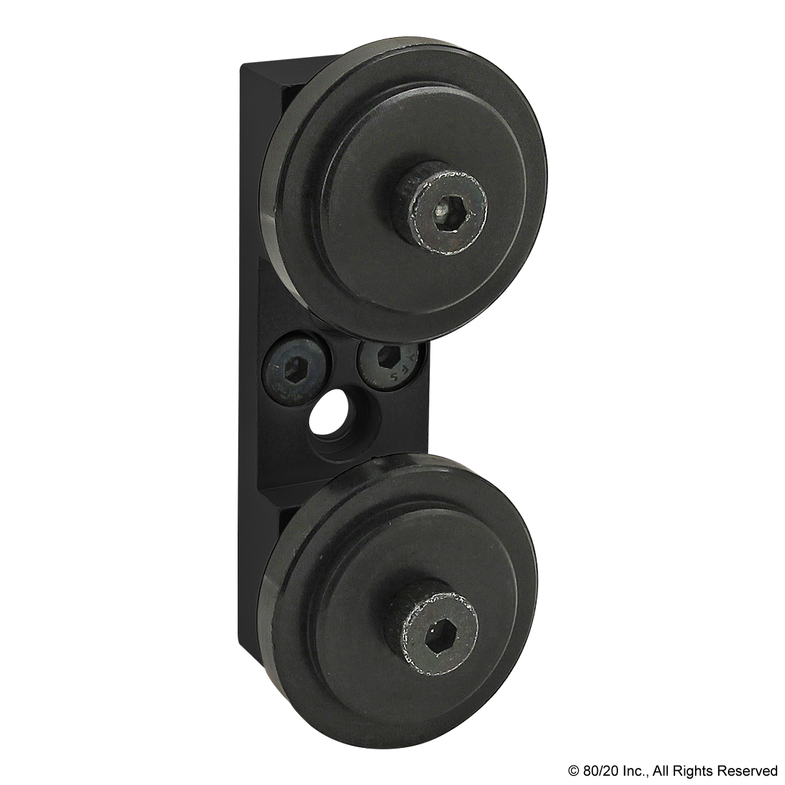 2751-Black | 10 Series Dual Roller Wheel Bracket Assembly | CPI Automation