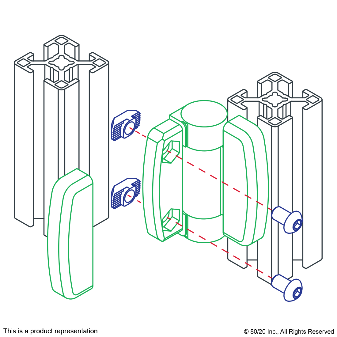 12322 | 30 Series 4 Hole - Detent Positioning Hinge | CPI Automation