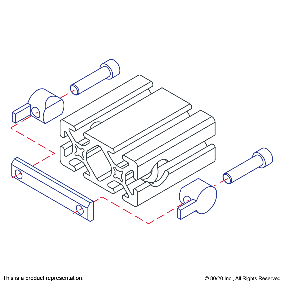 3092 | 10 Series 10-32 Long Double Anchor Assembly | CPI Automation