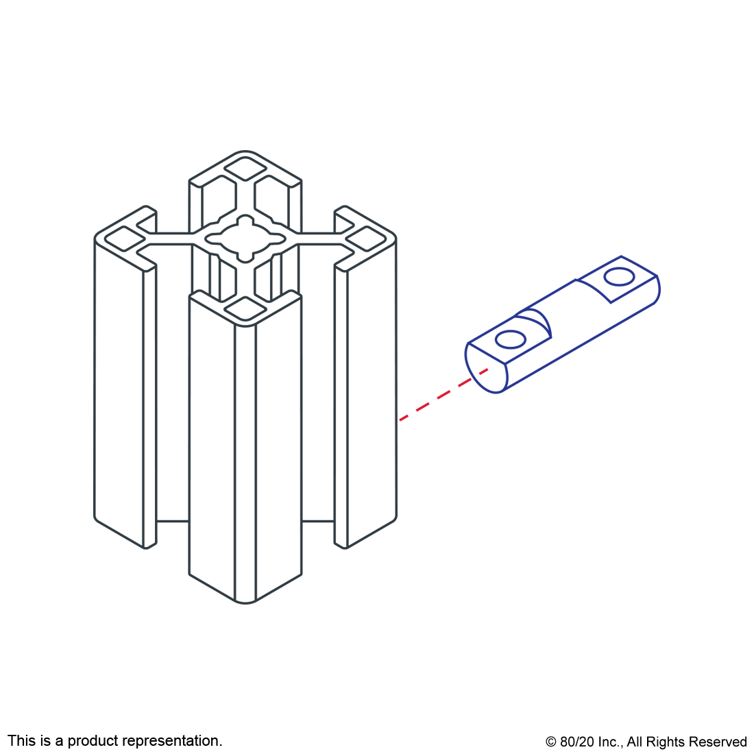 13192 | 45 Series Bolt Connector | CPI Automation