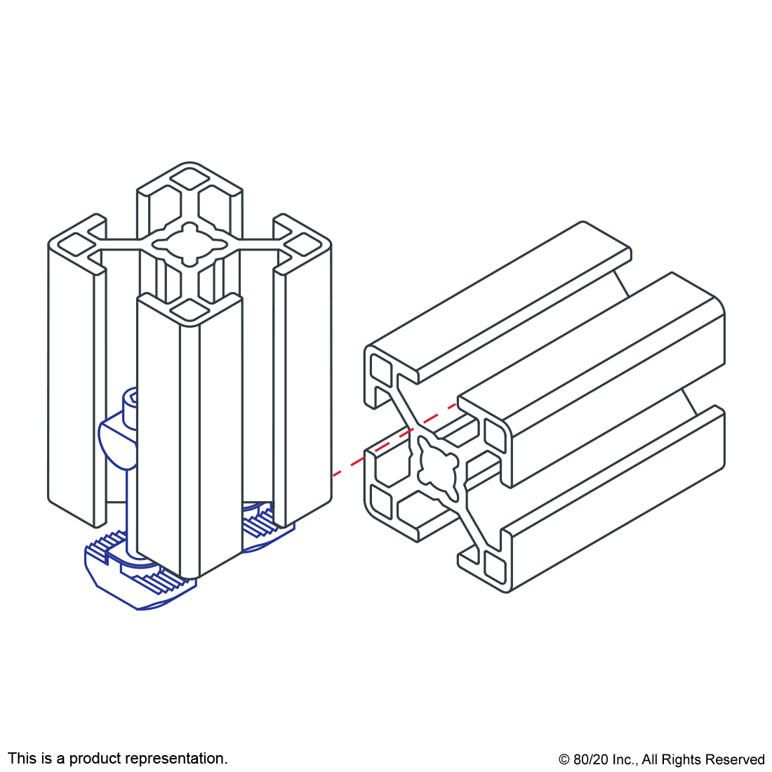 13192 | 45 Series Bolt Connector | CPI Automation