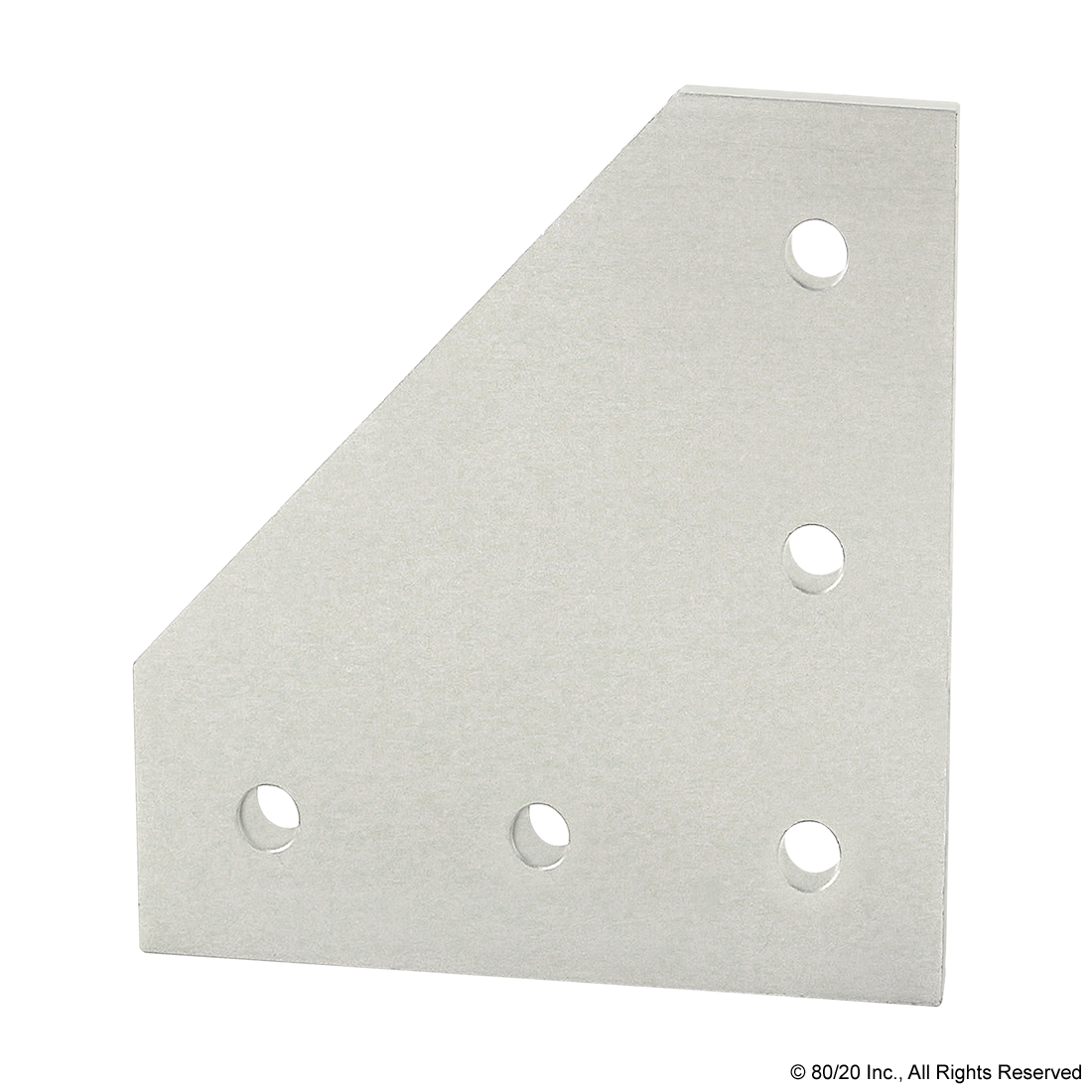 45-4351 | 45 Series 5 Hole - 90 Degree Angled Flat Plate | CPI Automation