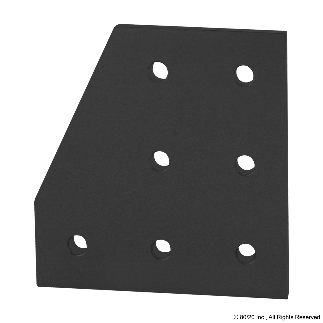 4329-Black | 15 Series 7 Hole - 90 Degree Angled Stacked Flat Plate ...