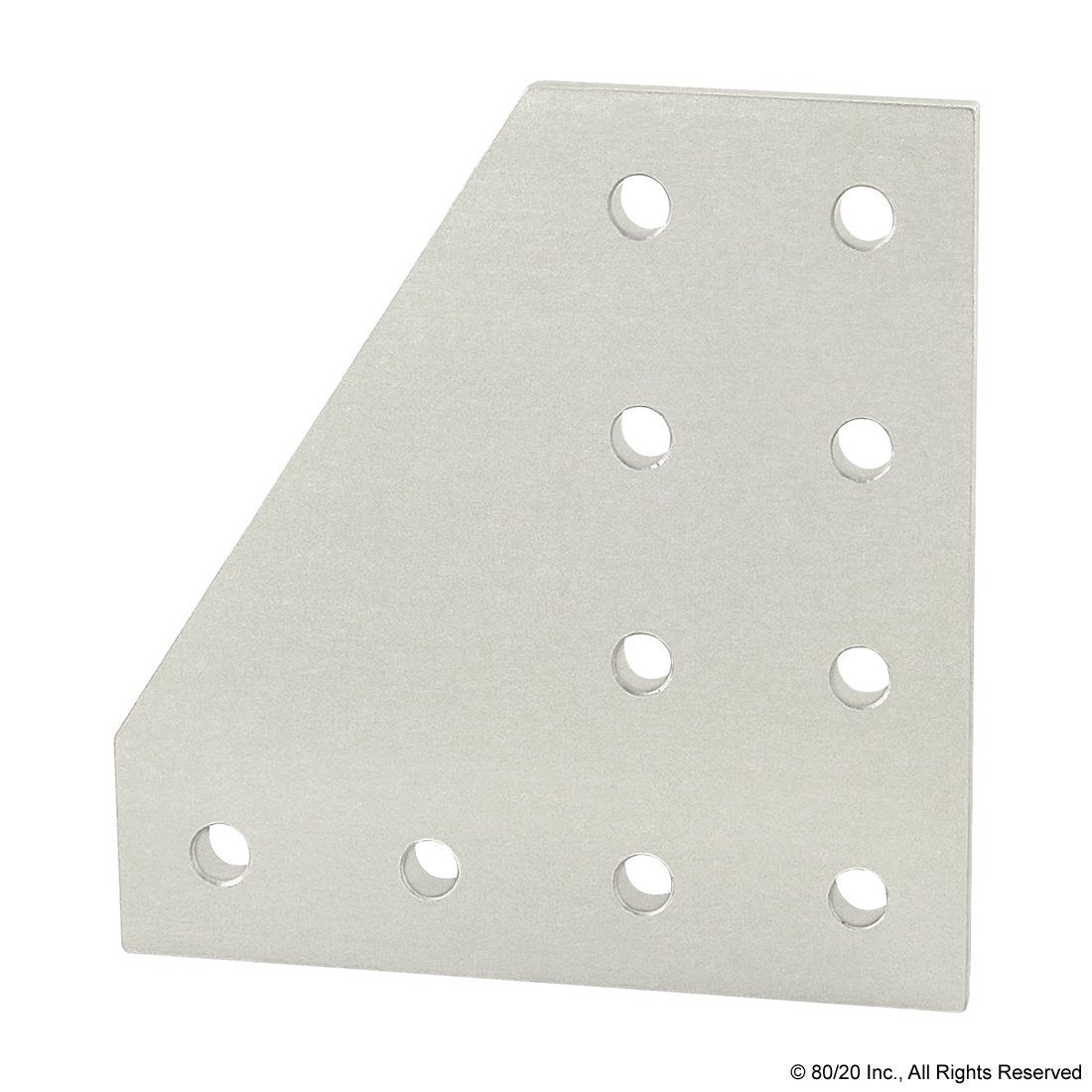 4127 | 10 Series 10 Hole - 90 Degree Angled Flat Plate | CPI Automation
