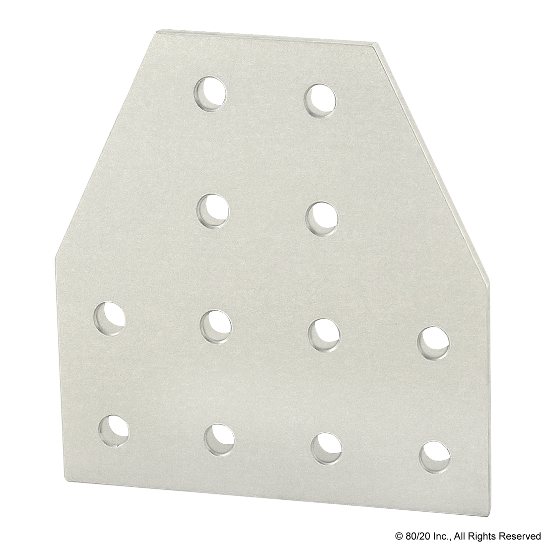 25-4125 | 25 Series 12 Hole - Tee Flat Plate | CPI Automation