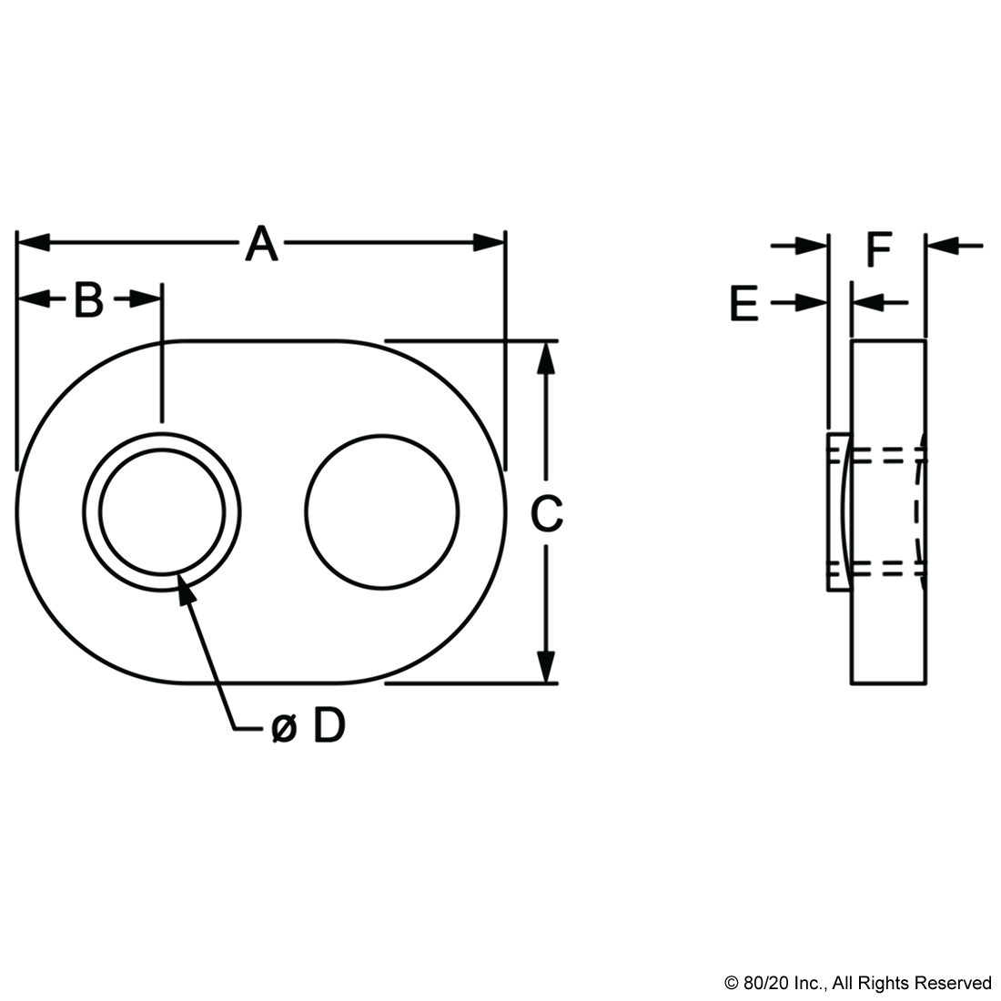 25-1941 | M4 Slide-in Economy T-Nut - Offset Thread | CPI Automation