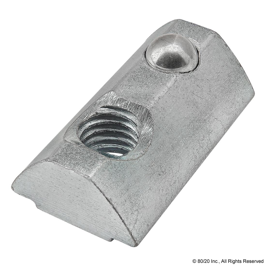 13031 | M6 Self-Aligning Roll-in T-Nut with Ball Spring | CPI Automation