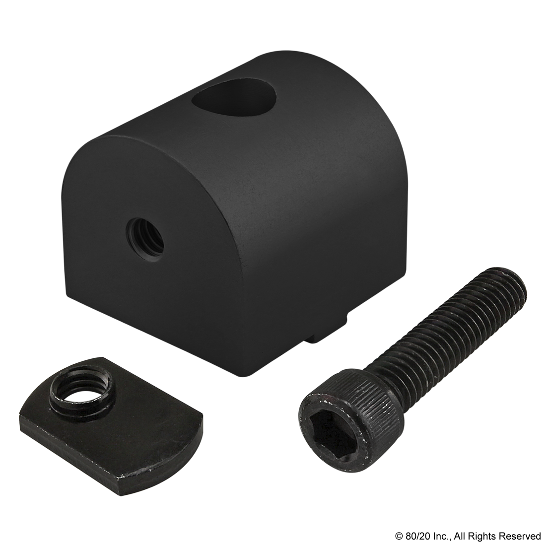 4387-Black | 15 Series 0 Degree Structural Pivot Nub | CPI Automation