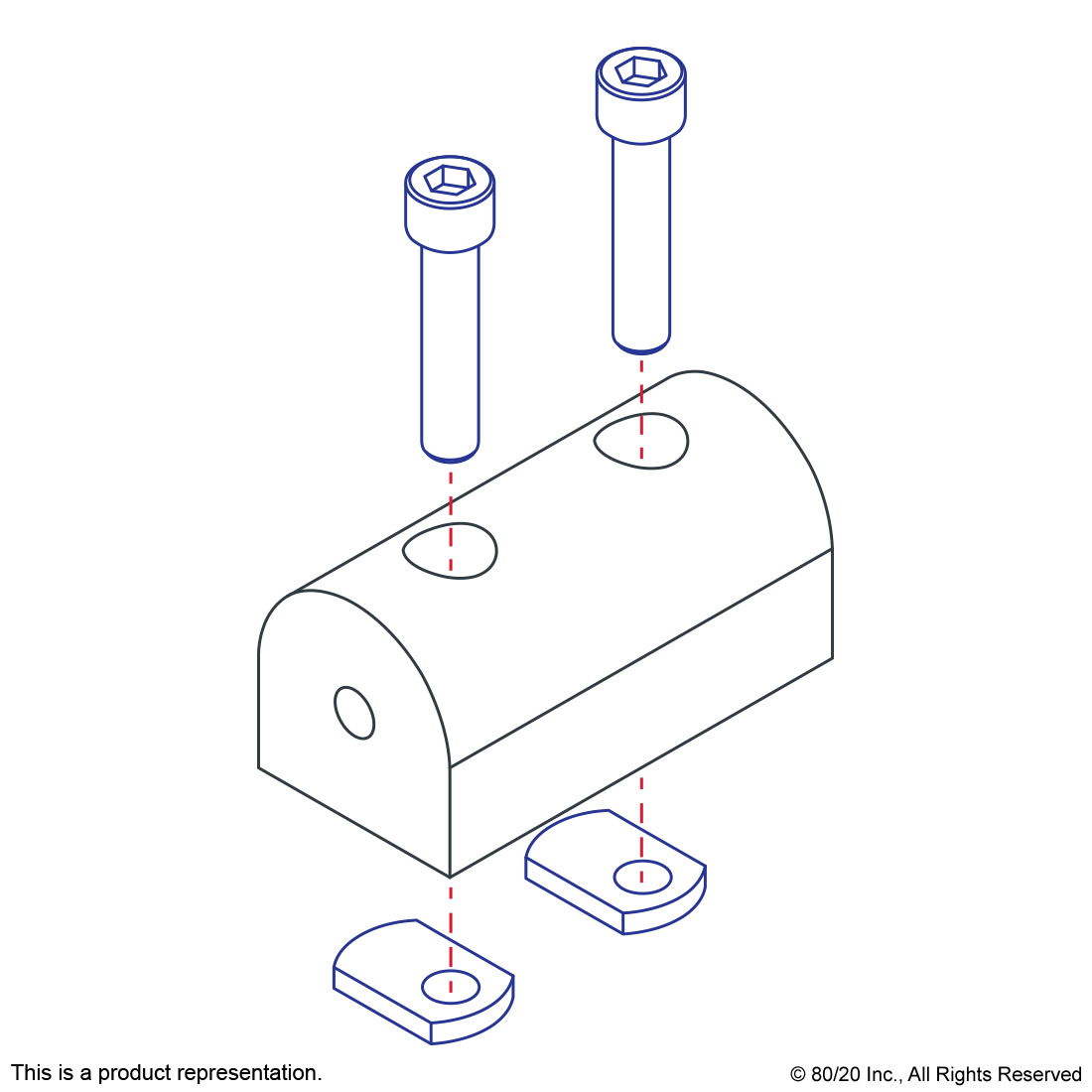 25-4186 | 25 Series Universal Structural Pivot Nub | CPI Automation