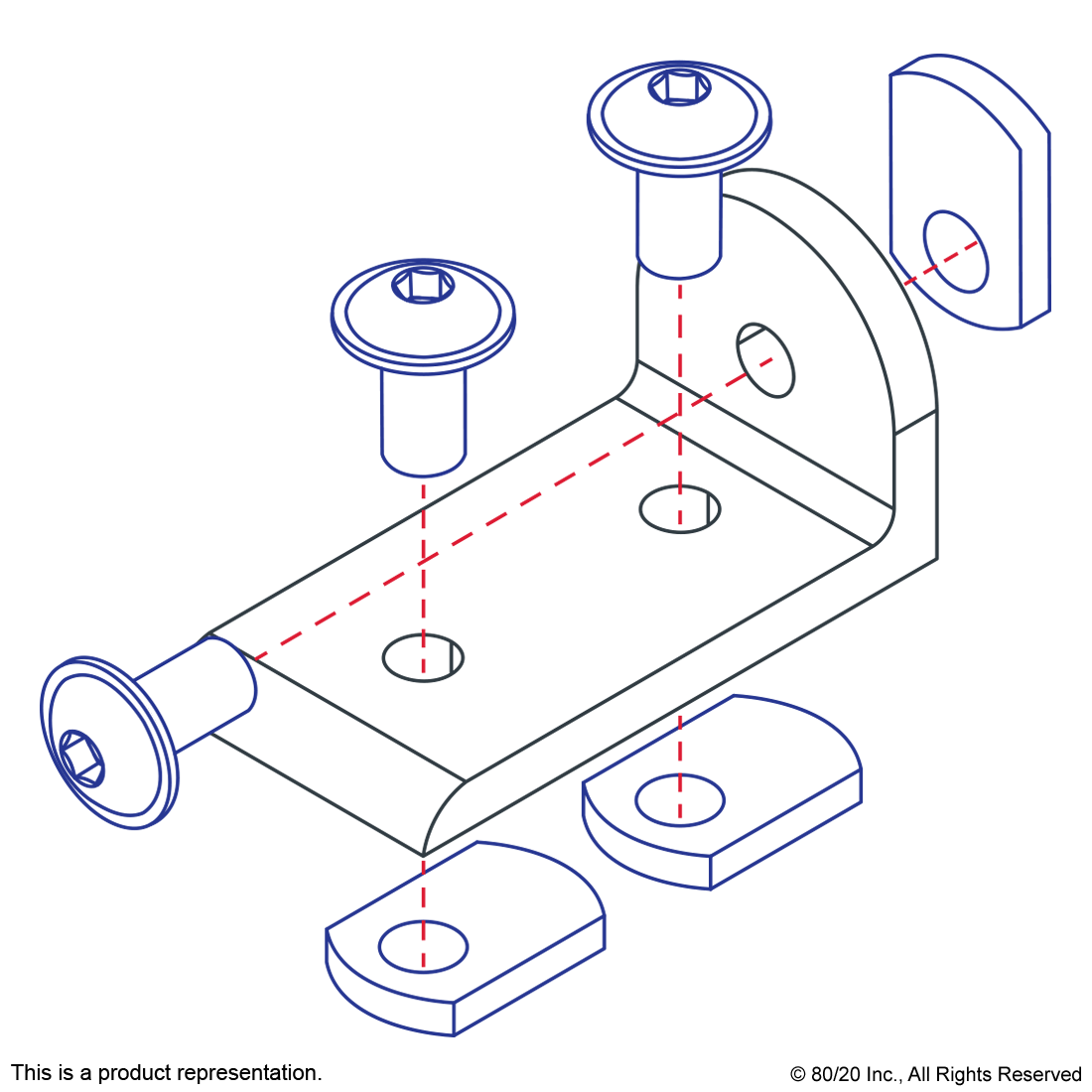 4349-Black | 15 Series "L" Structural Pivot Arm | CPI Automation