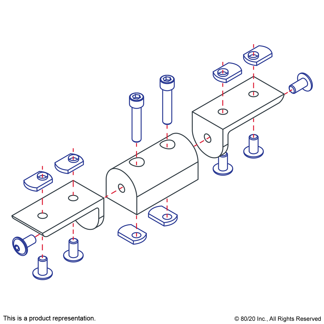 4356 | 15 Series Universal Standard Structural Pivot Assembly with Dual ...