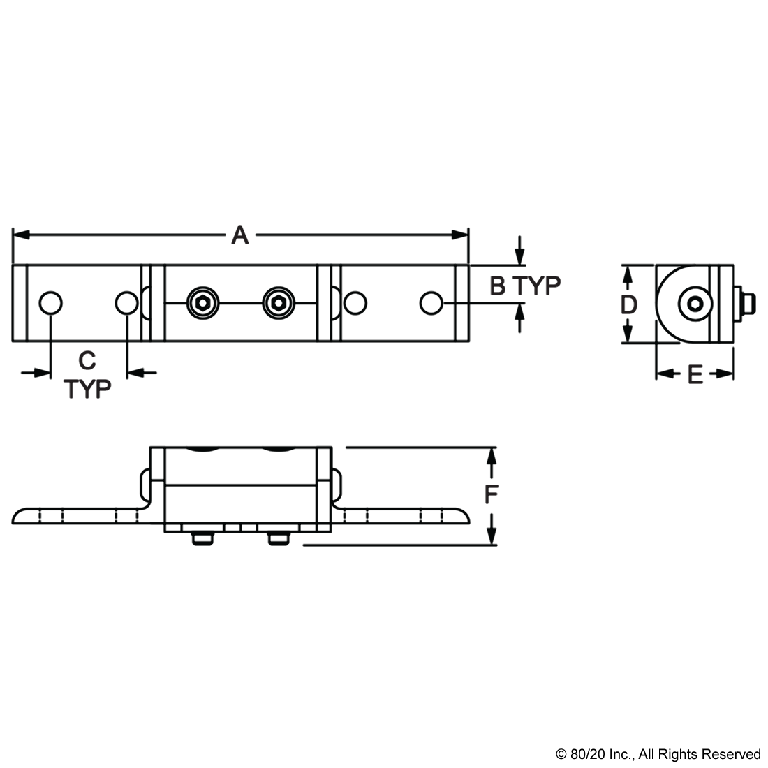 4409 | 15 Series Universal Right Angle Structural Pivot Assembly with ...
