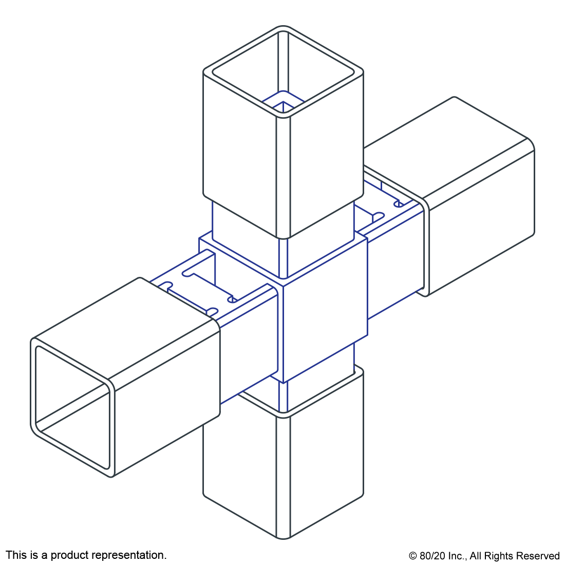 9260 | 4 Way - Cross Connector | CPI Automation