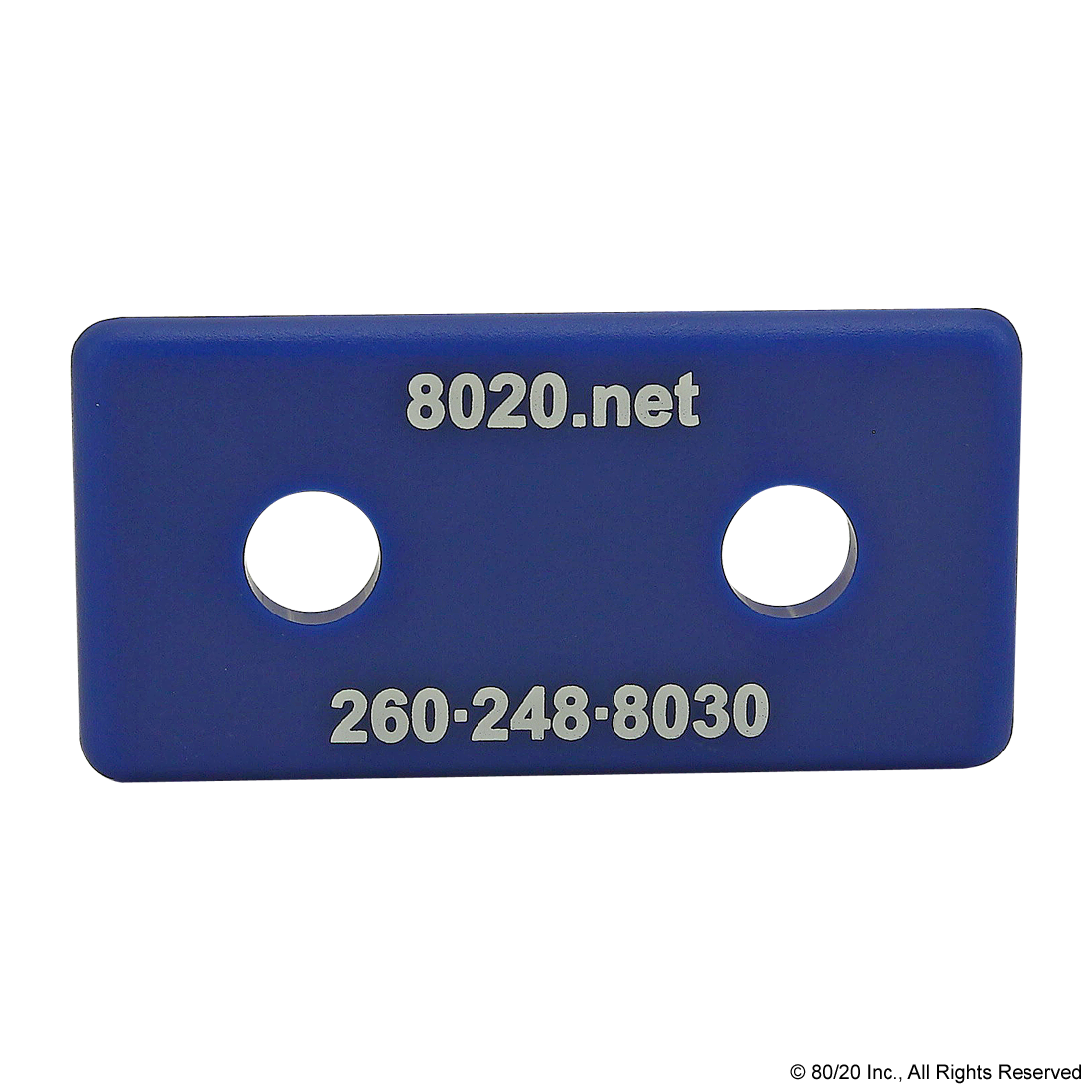 2025BLU | 10 Series End Cap with Push-In Fastener | CPI Automation