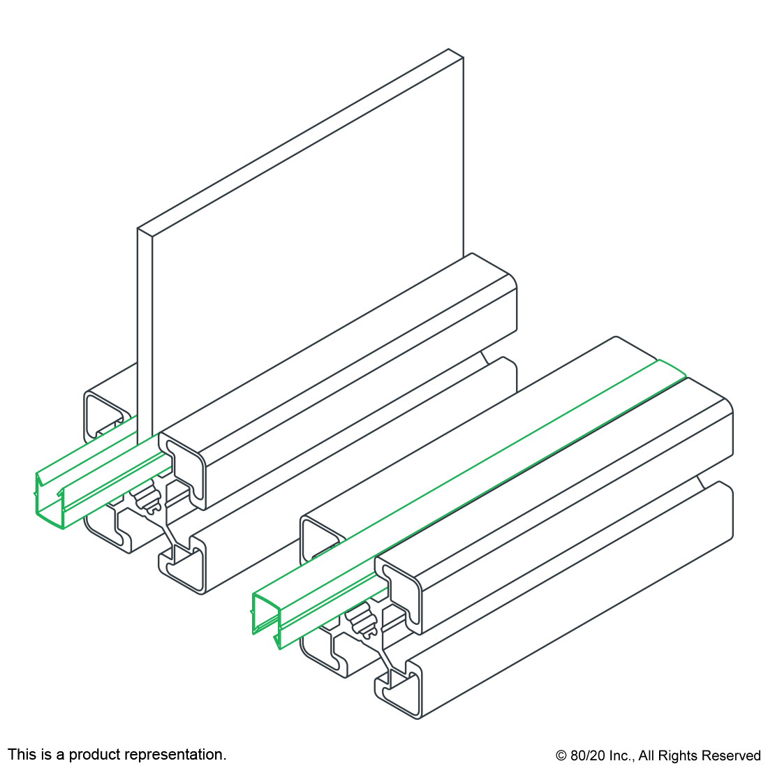 14193 | 30 Series Reduction T-Slot Cover | CPI Automation