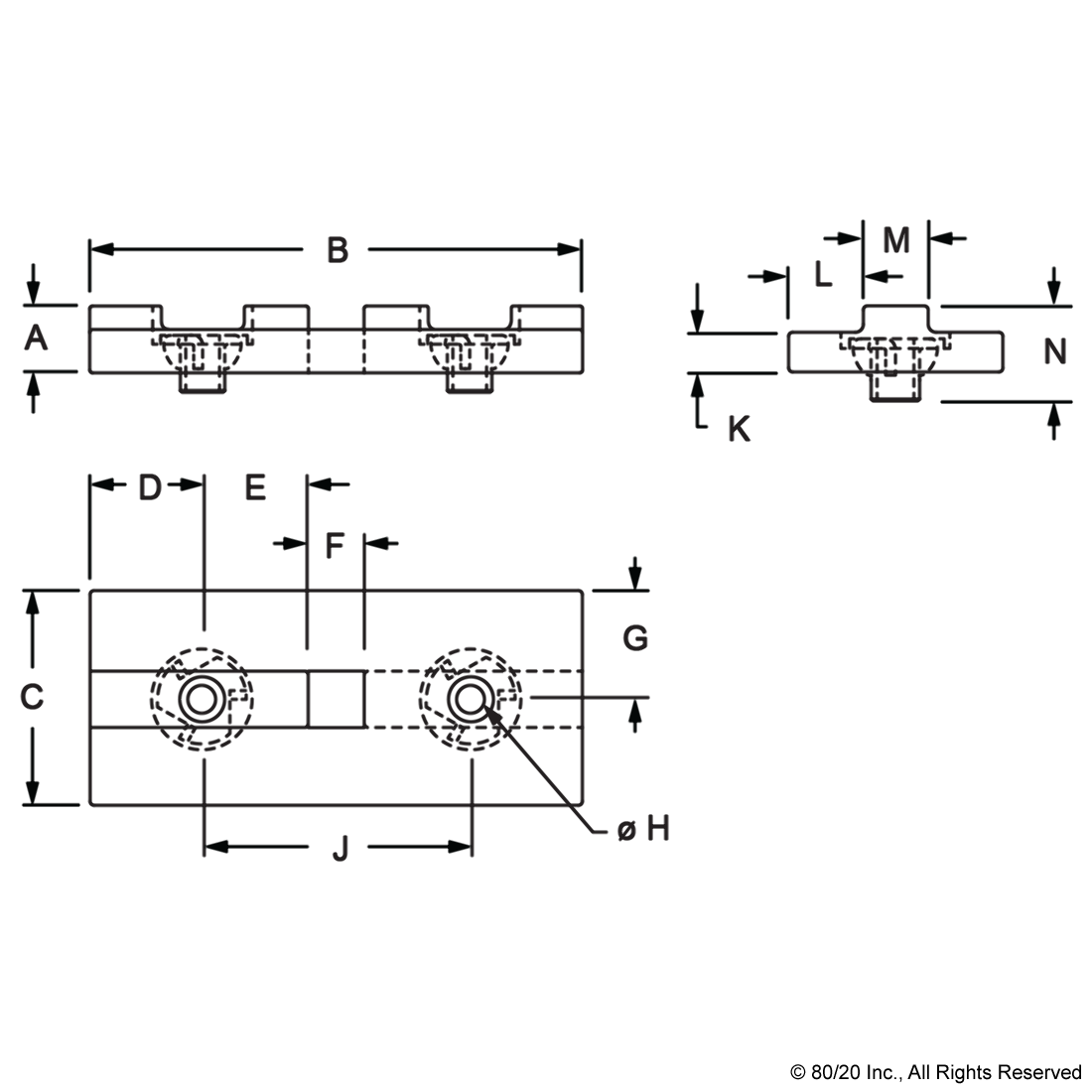 45-6598 | 45 Series Single-Keyed Standard Linear Bearing Pad | CPI ...