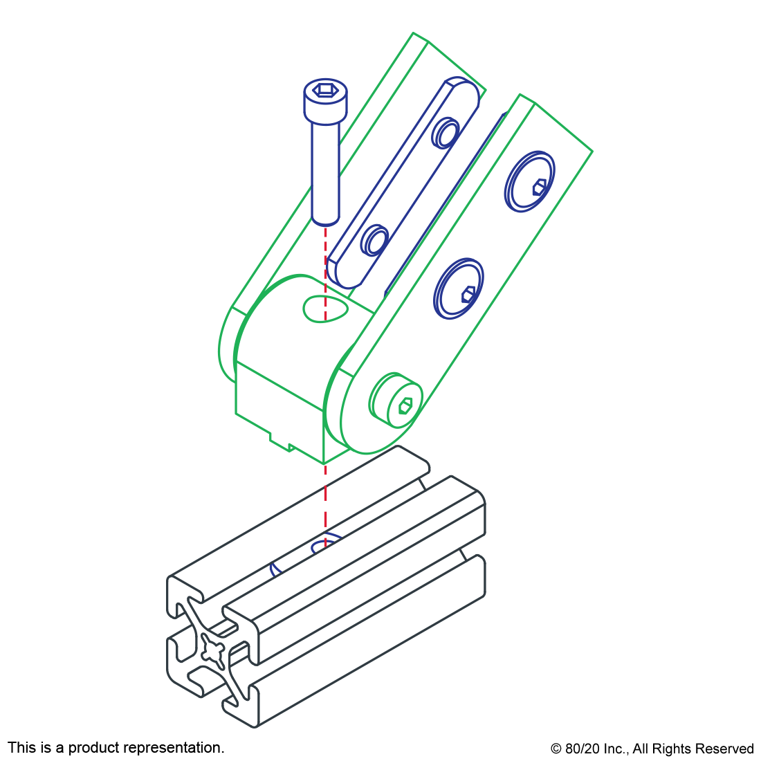 4380 | 15 Series Standard 0 Degree Dynamic Pivot Assembly with Dual ...
