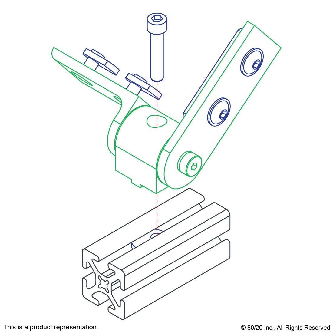 4363 | 15 Series Standard 0 Degree Dynamic Pivot Assembly with Straight ...