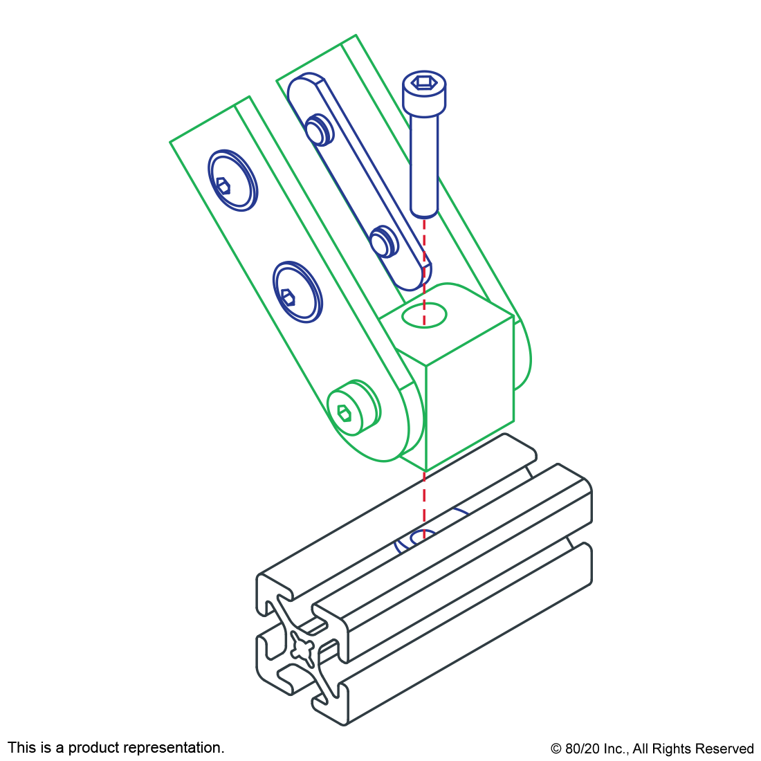 4429-Black | 15 Series Right Angle 90 Degree Dynamic Pivot Assembly ...