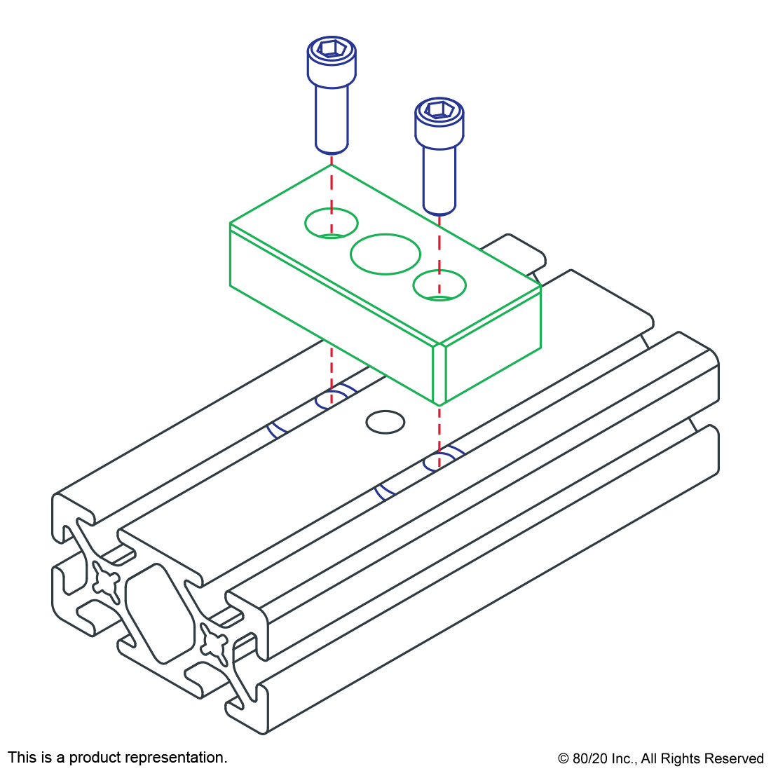 2341 | 10 Series 2-Hole Pressure Manifold Stopper Plate | CPI Automation