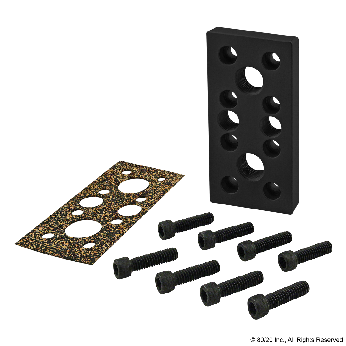 2449-Black | 10 Series 12-Hole Pressure Manifold Feed Plate | CPI ...