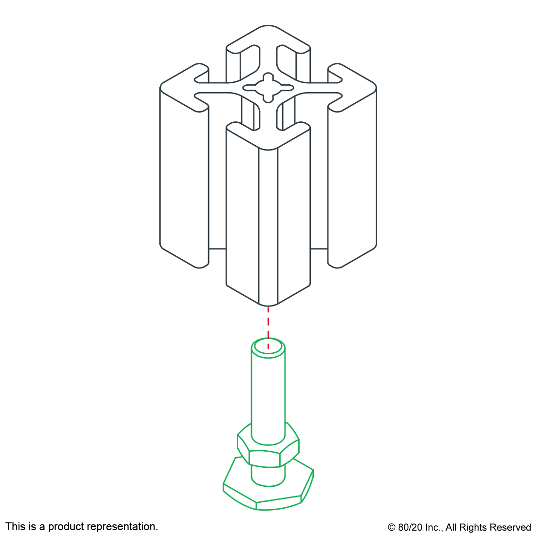 65-2191 | Economy Leveling Foot: M10 x 60.00mm | CPI Automation