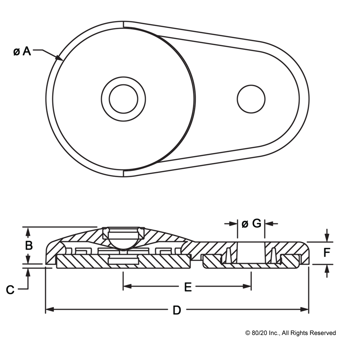 12192 | Swivel Foot Extended Base | CPI Automation