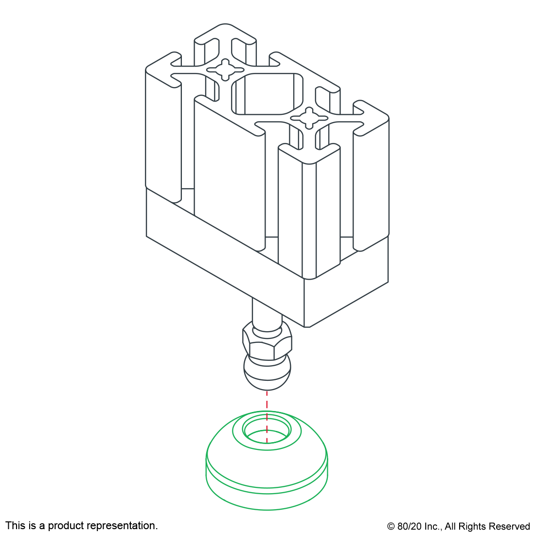 12182 | Swivel Foot Base | CPI Automation