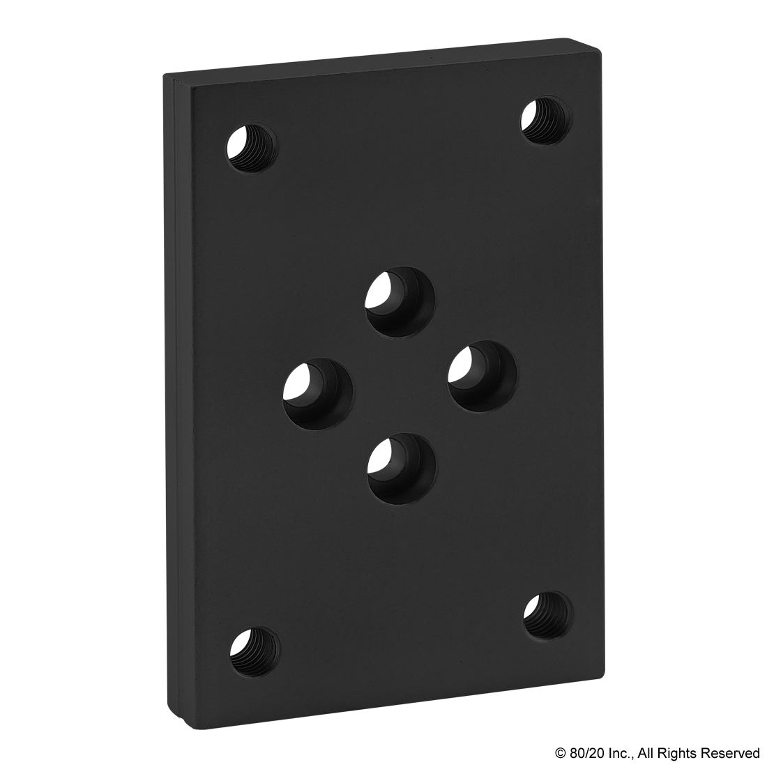 25-2419-Black | 25 Series Flange Mount Caster Base Plate | CPI Automation