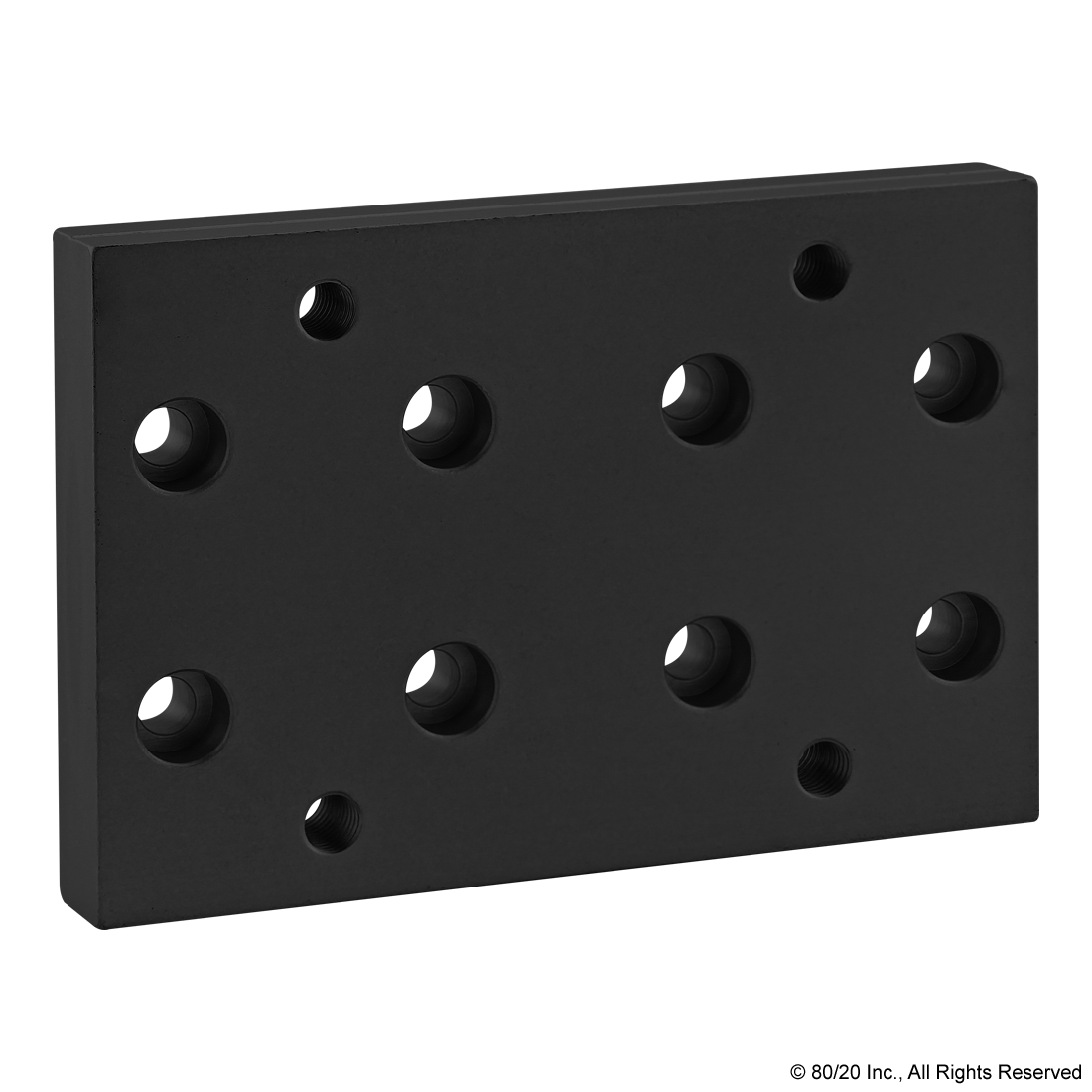 40-2147-Black | 40 Series Heavy-Duty Flange Mount Caster Base Plate ...