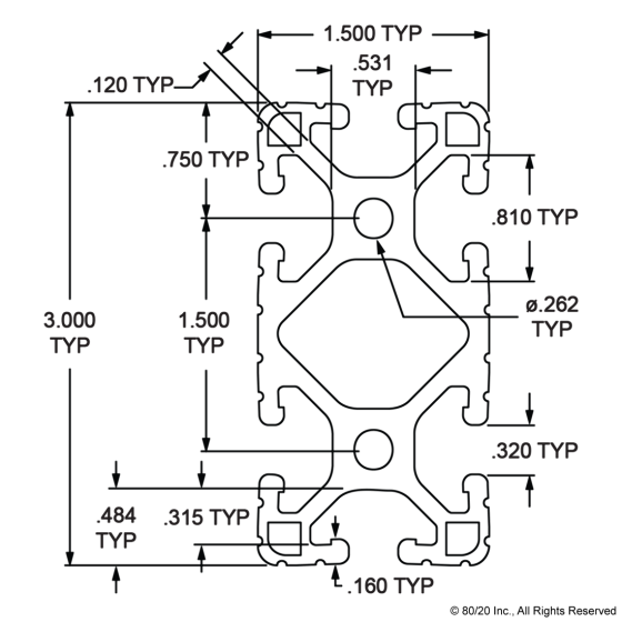 1530-Lite-Black-FB | T Slotted Aluminum Profiles | CPI Automation